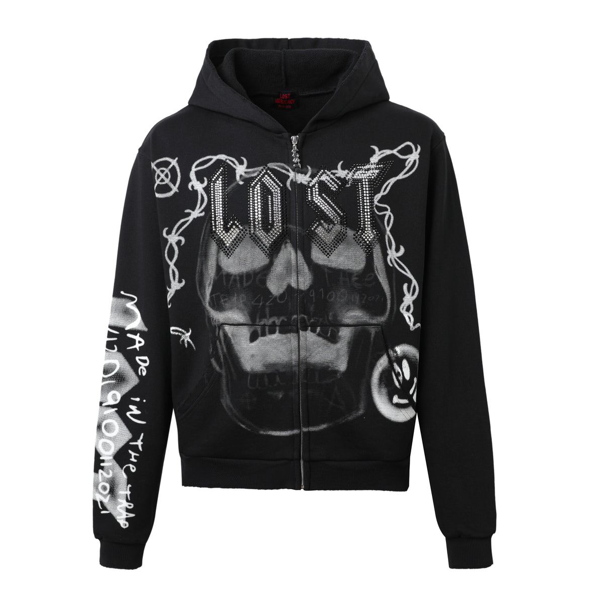 Skull Bound Zip Up – Lost Intricacy
